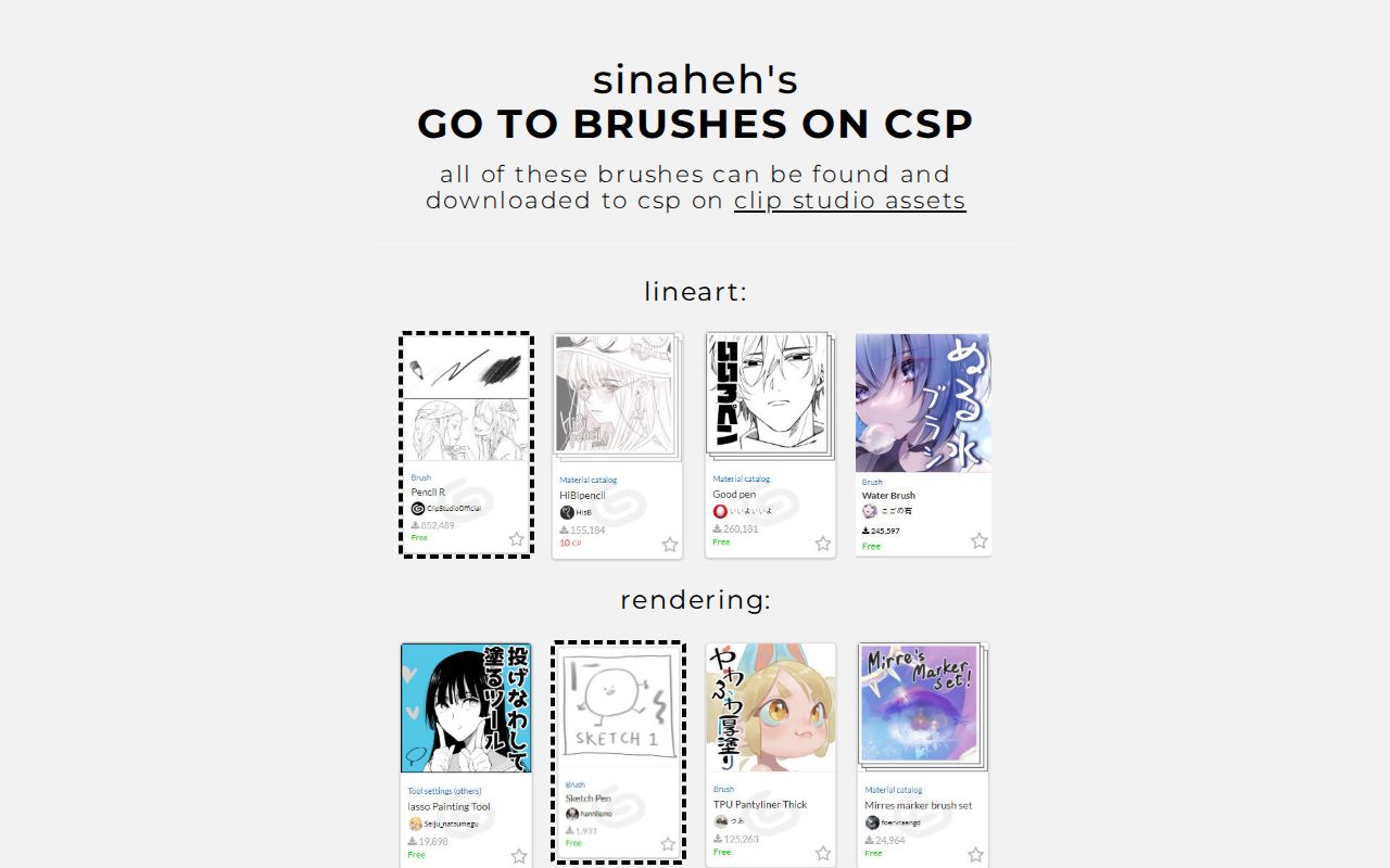 sinaheh brushes CSP